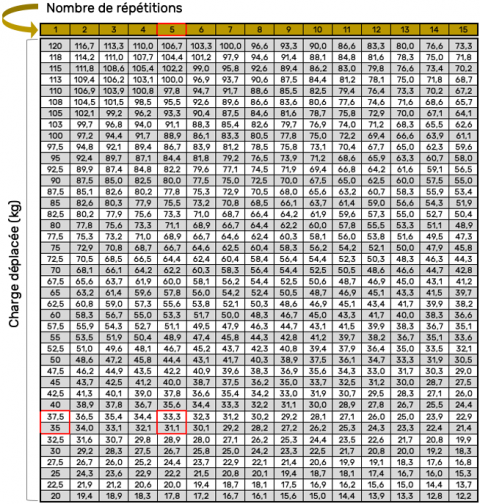 Définir sa charge maximale en musculation - SPORTSULTING
